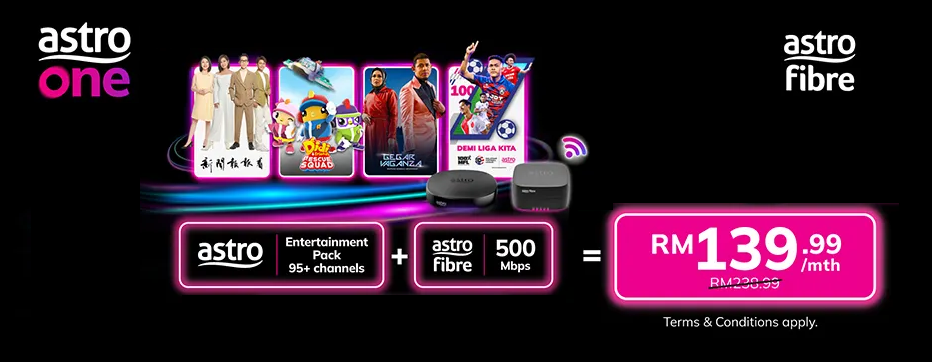 Astro Fibre 500Mbps – Daftar Astro Online